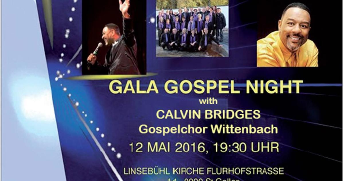 Gala Gospel Night mit Calvin Bridges | Kirchenbote SG